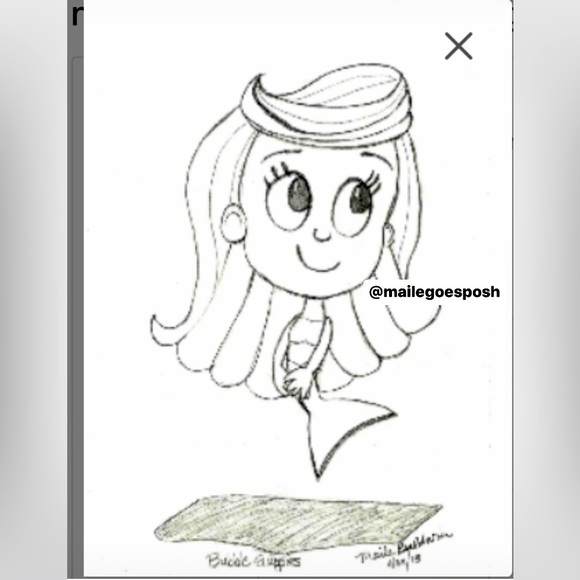 Hand Crafted | Art | Molly Character Bubble Guppies Cartoon Pencil ...